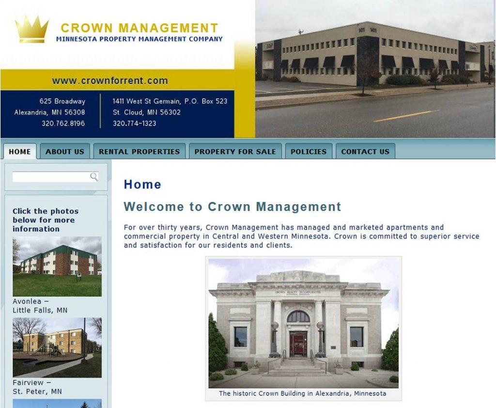 Crown Management | Studio 544 Web Design