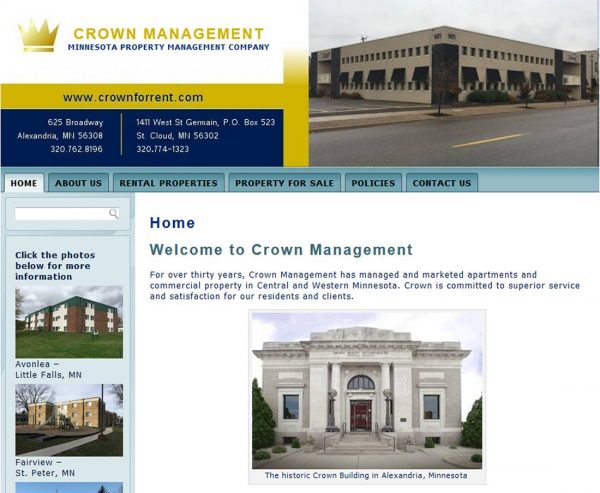 Crown Management | Studio 544 Web Design
